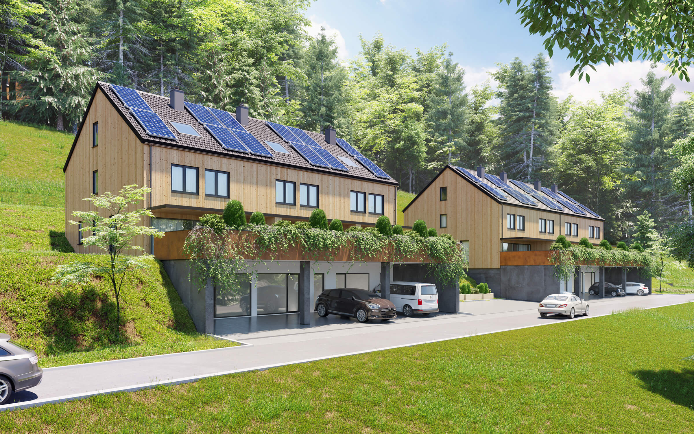 trimana – Experte für Holz-Reihenhäuser, Ferienwohnungen und Hotelbau