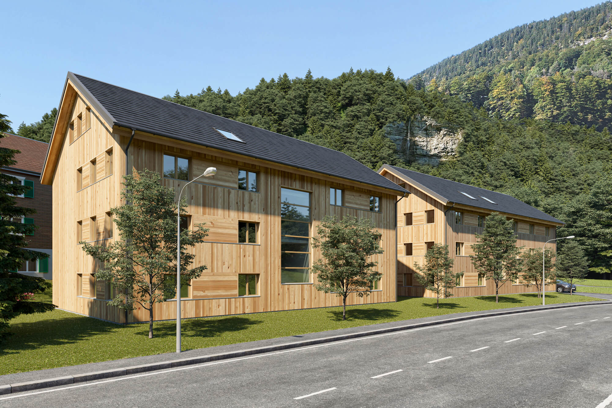 trimana – Experte für Holz-Reihenhäuser, Ferienwohnungen und Hotelbau